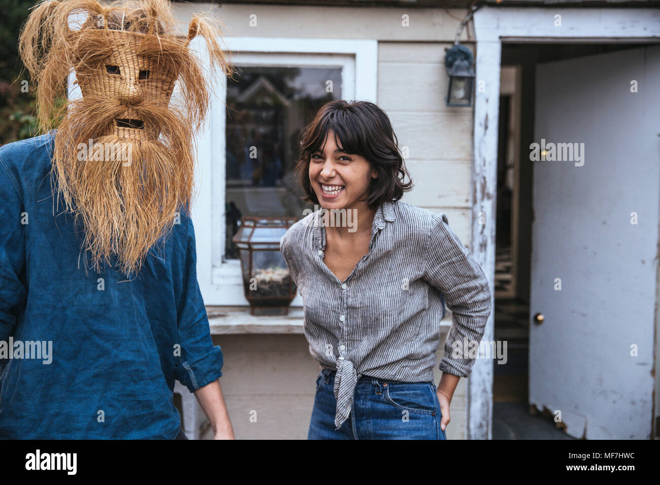 Laughing mask hi-res stock photography and images - Alamy