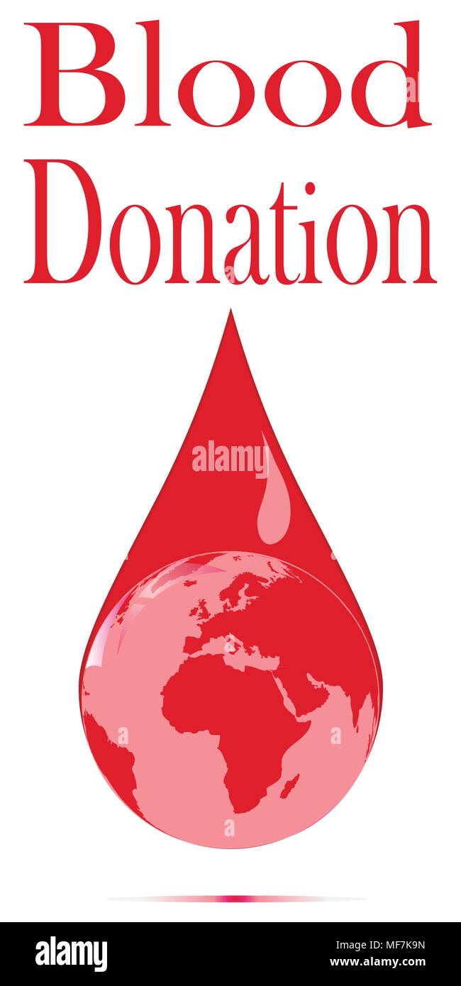 Donate blood concept world Stock Vector Images - Alamy