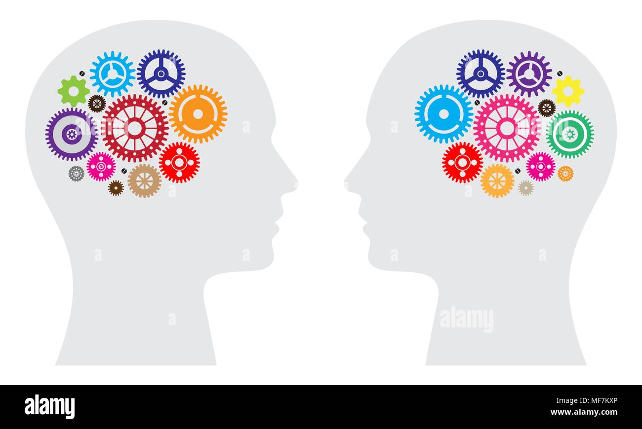 Human brain with wheel collection Stock Vector Image & Art - Alamy