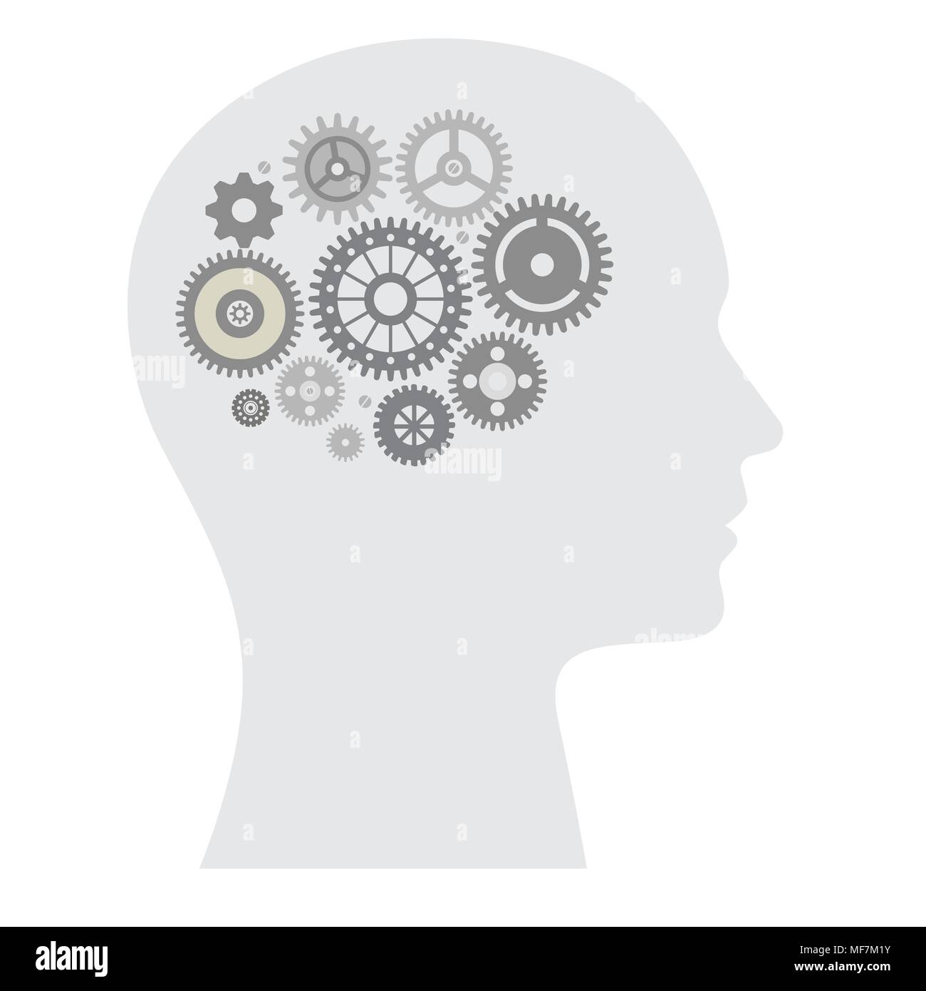 Human brain with wheel collection Stock Vector Image & Art - Alamy