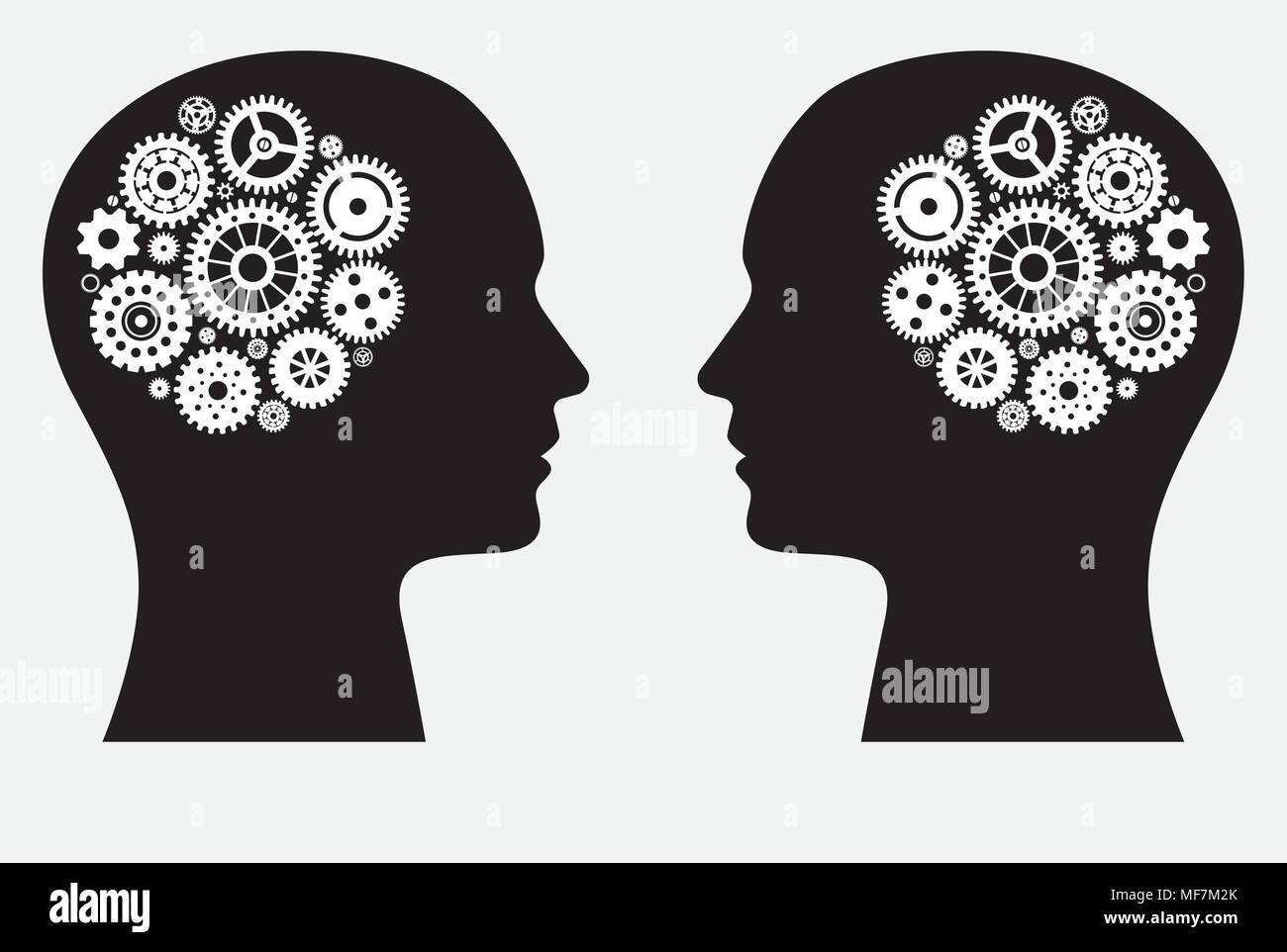 Human brain with wheel collection Stock Vector Image & Art - Alamy