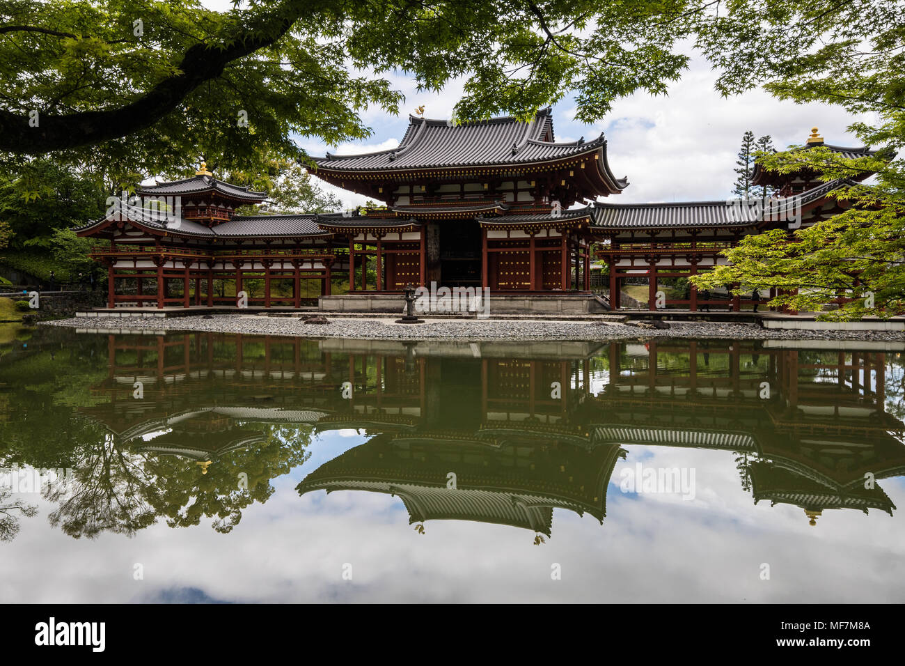 Byodo-in is a Buddhist temple in the city of Uji Kyoto prefecture, a ...