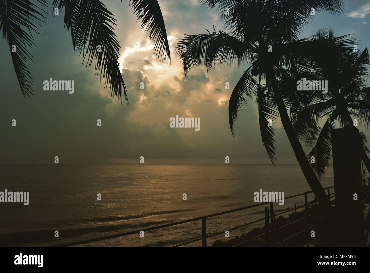 a evening in a beach resort Stock Photo - Alamy