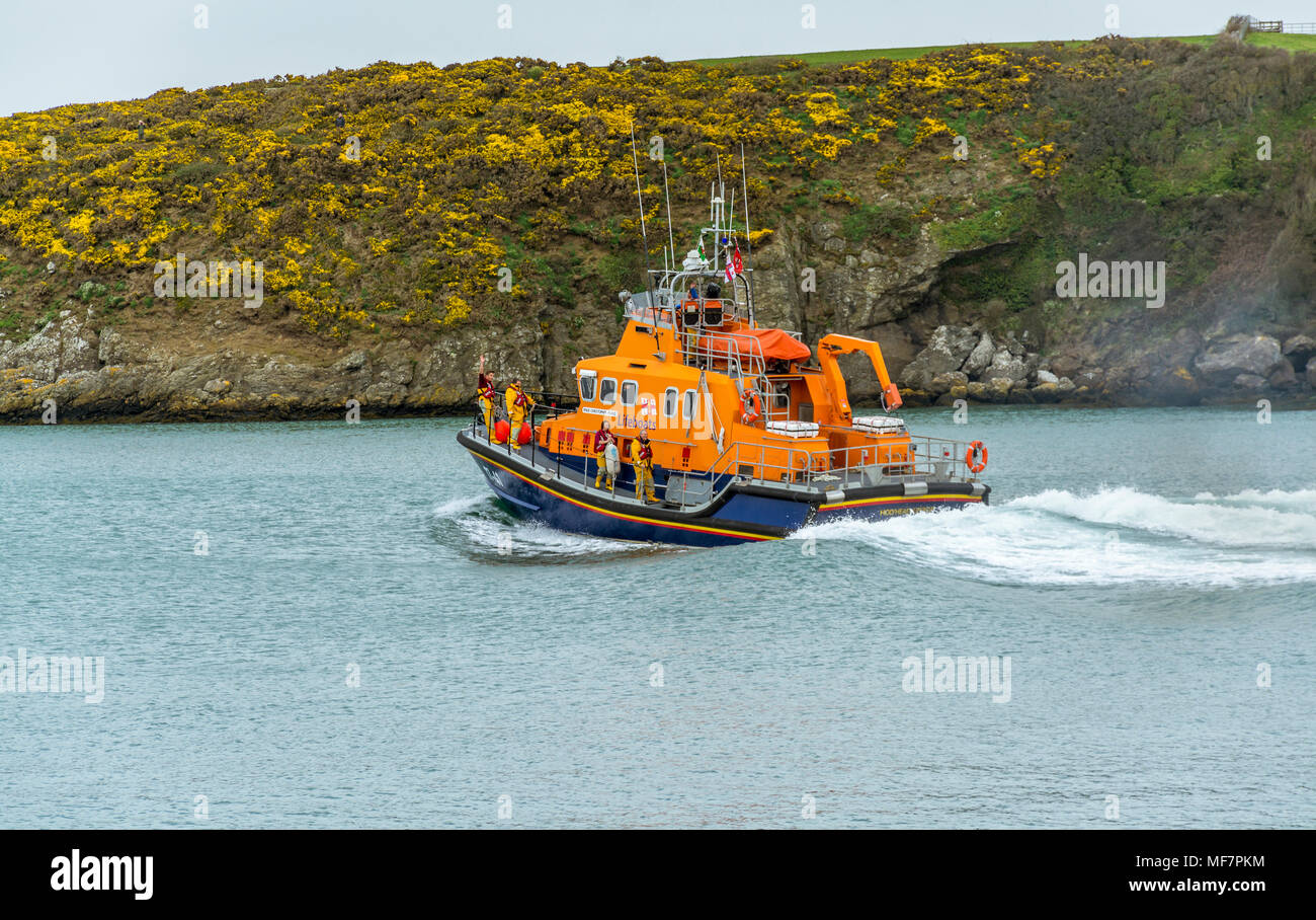 RNLI Sea Awareness Day held at the Pier, Cemaes on Anglesey. Event held ...