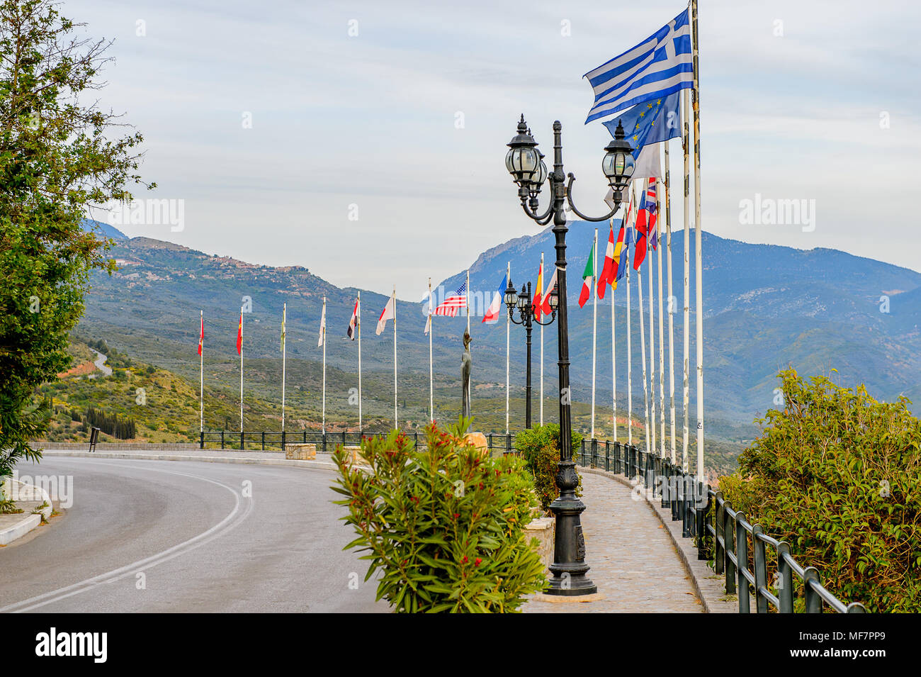 Greece aerial delphi hi-res stock photography and images - Alamy