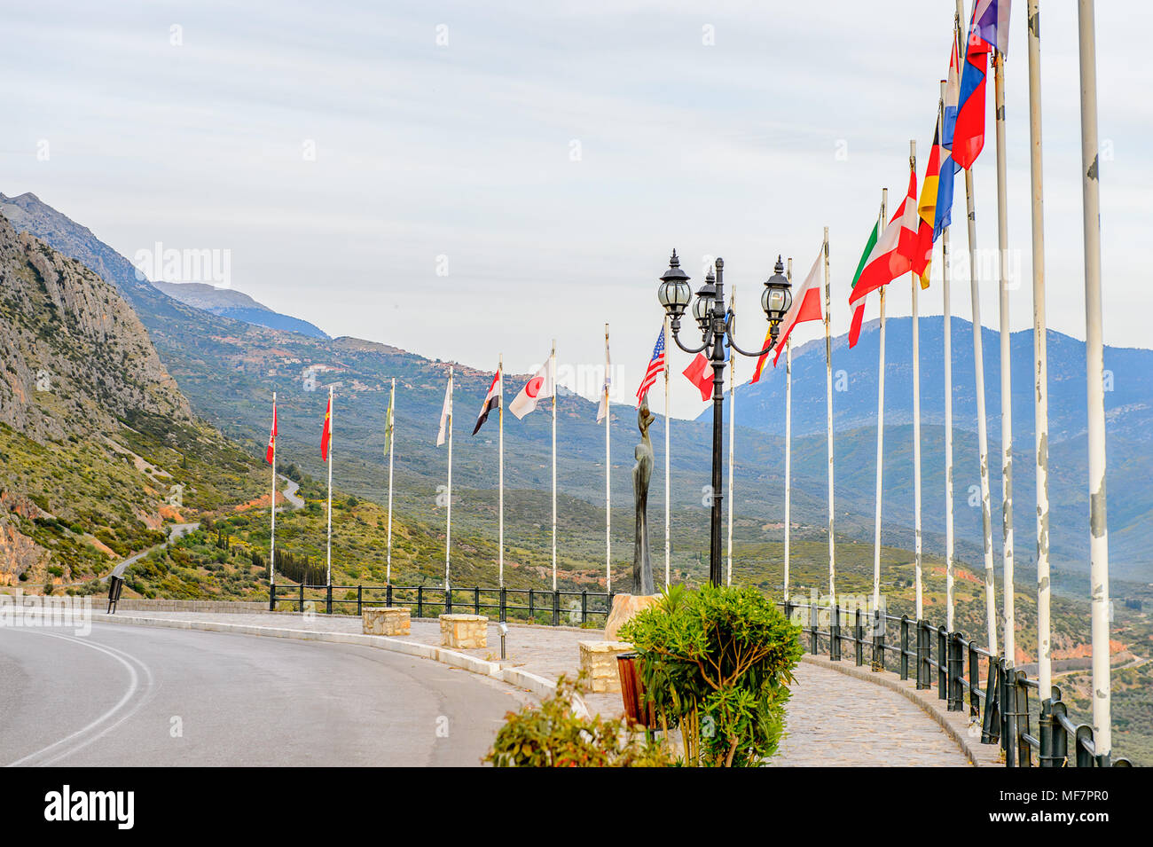 Greece aerial delphi hi-res stock photography and images - Alamy