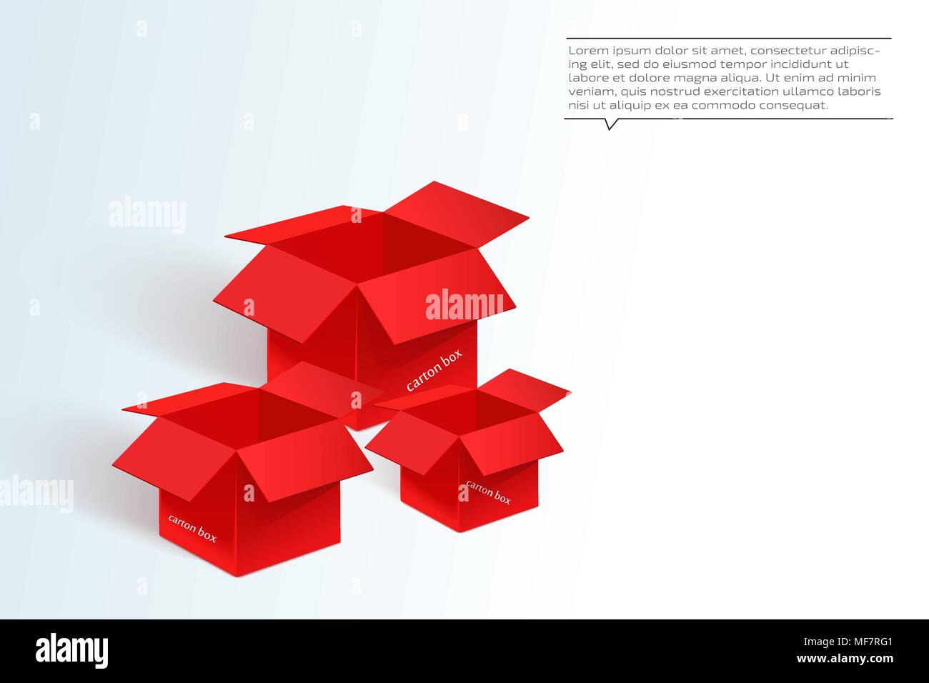 Red box for packaging Stock Vector Image & Art - Alamy