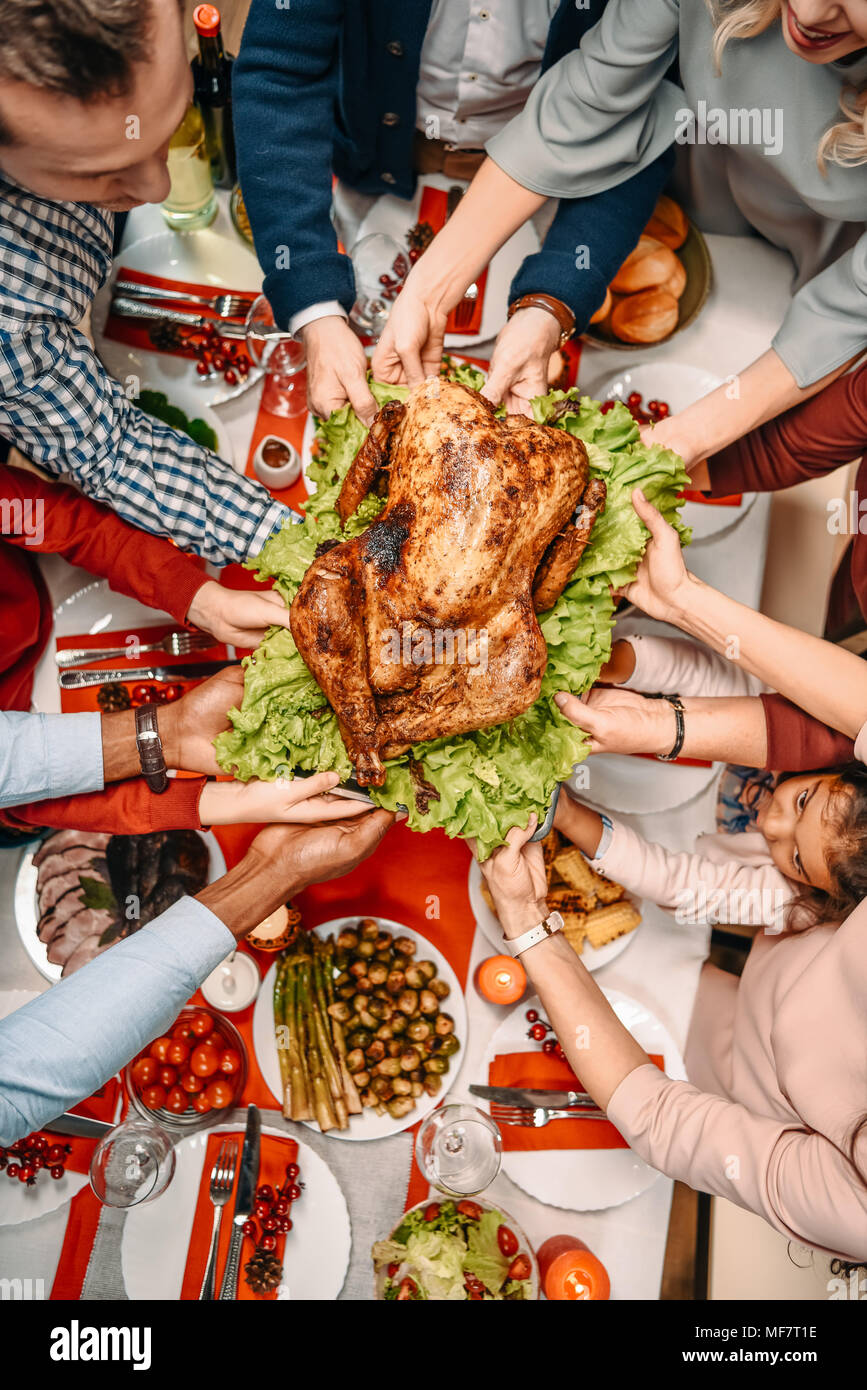 Top view family holding hi-res stock photography and images - Alamy