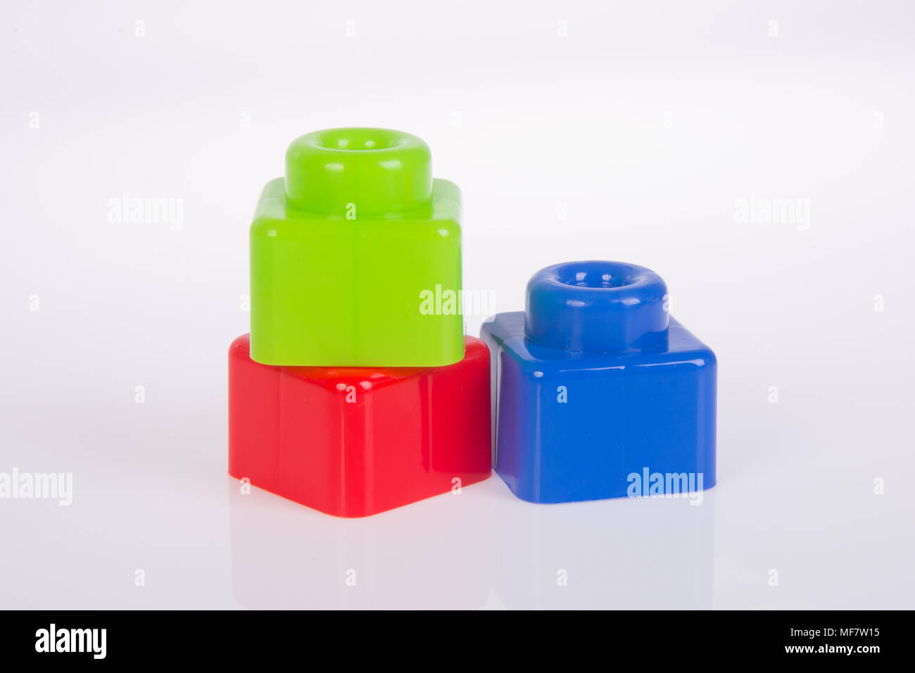 toy. Plastic toy blocks on the background Stock Photo - Alamy