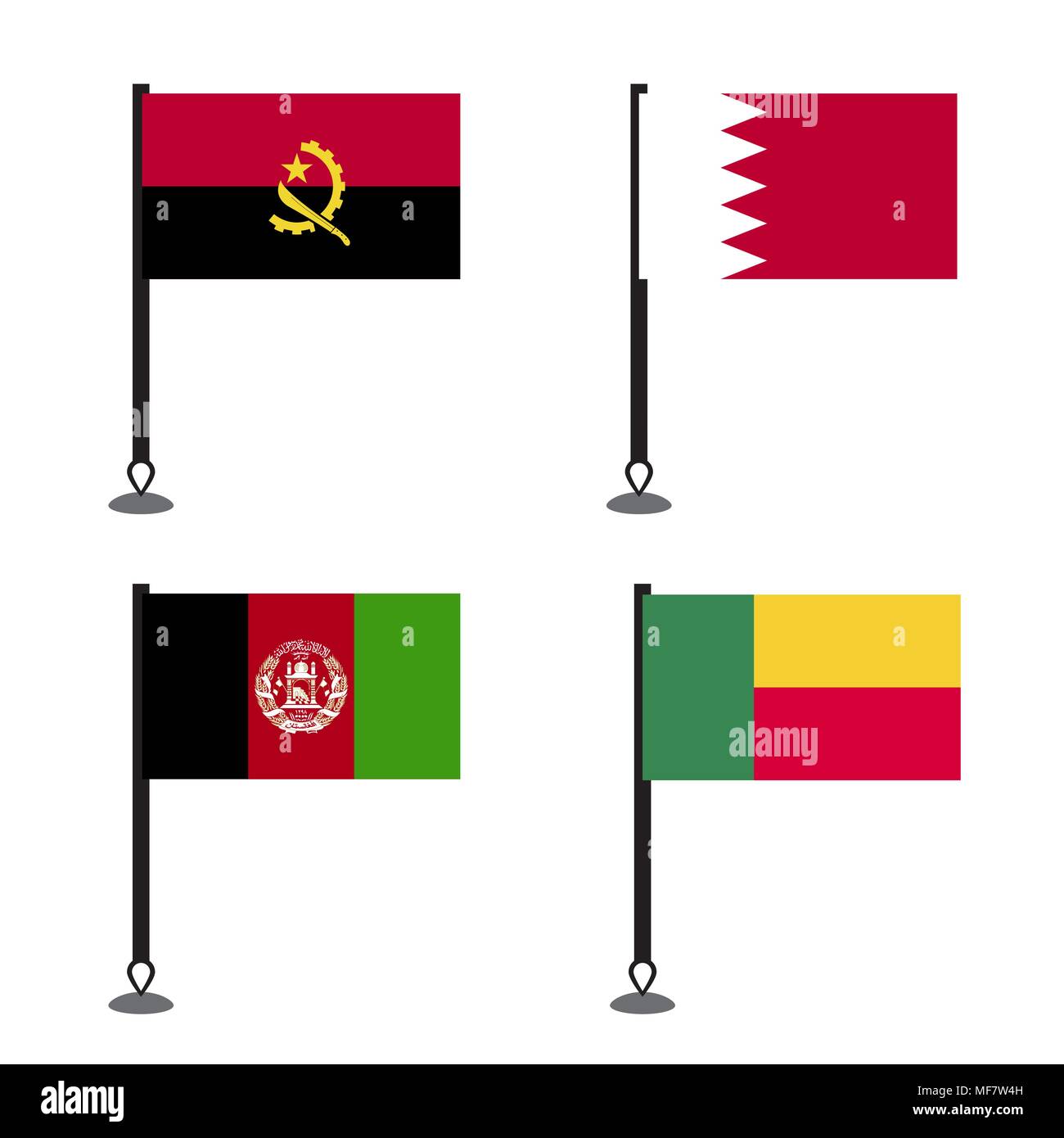 World flag flat icon collection Stock Vector Image & Art - Alamy