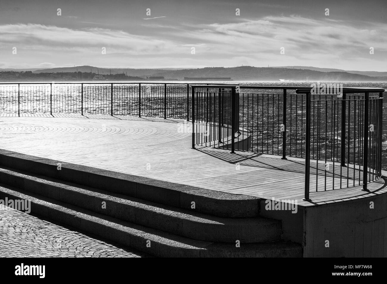 Bathing area. Terraces called Topolini that look out to sea along the ...
