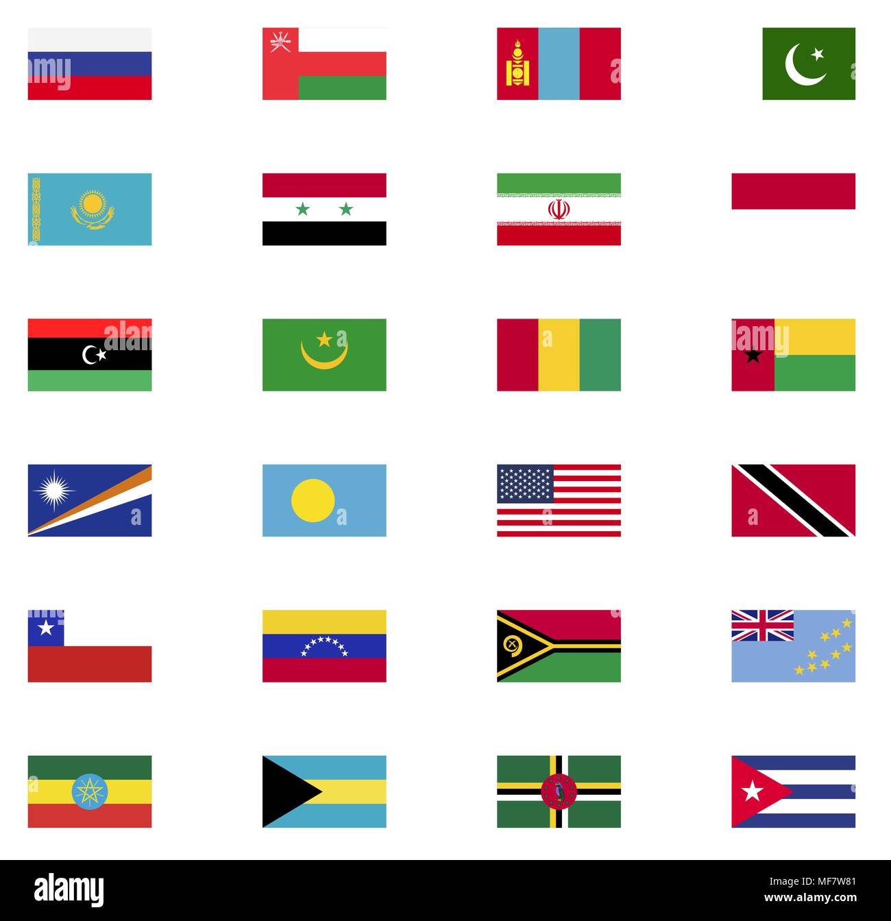 Islamic Countries Flags With Names