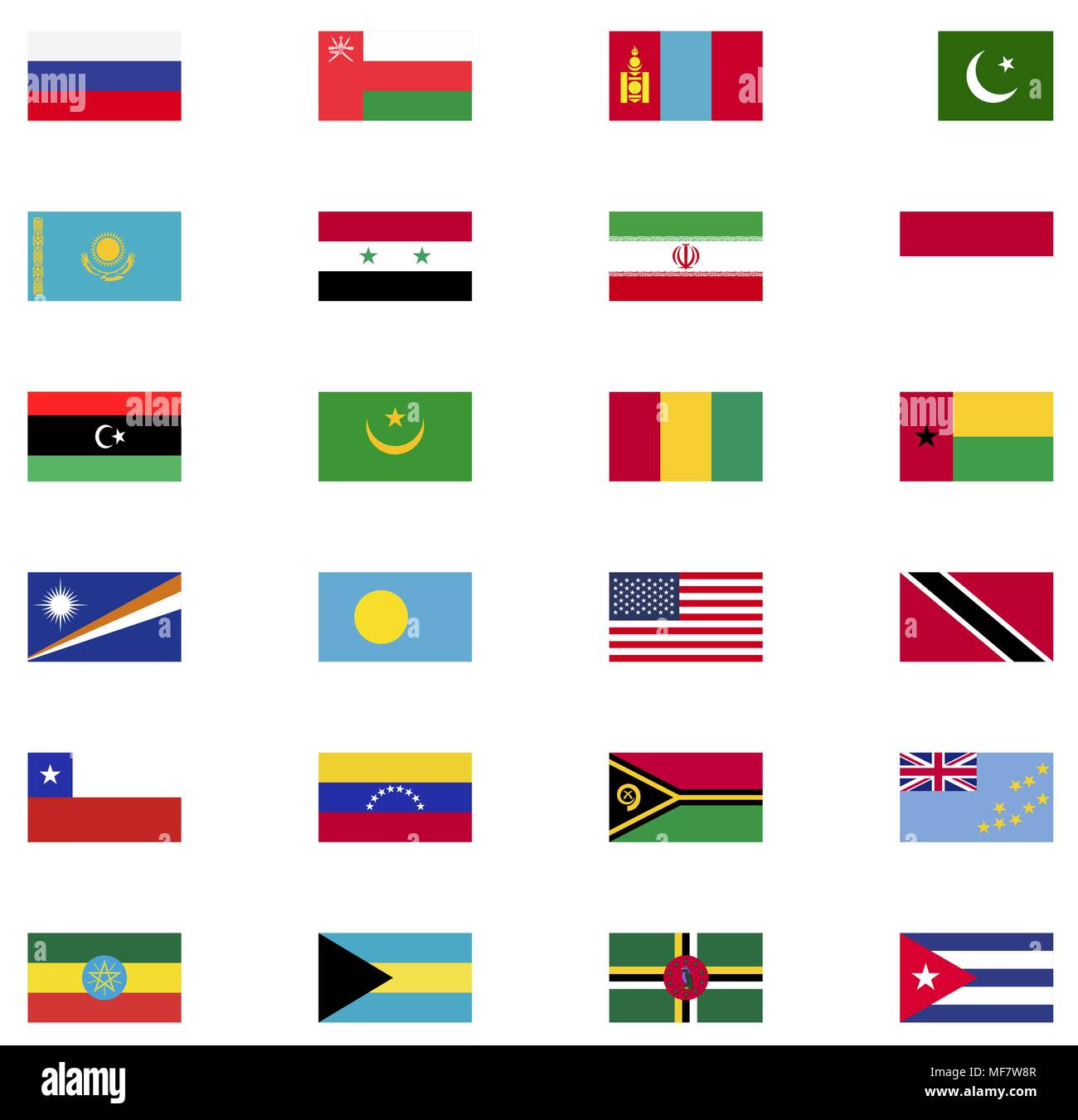 World flag flat icon collection Stock Vector Image & Art - Alamy