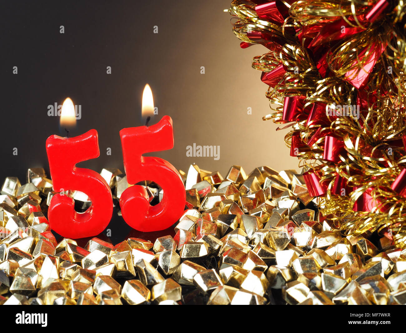 Happy birthday number 55 greeting hi-res stock photography and images ...