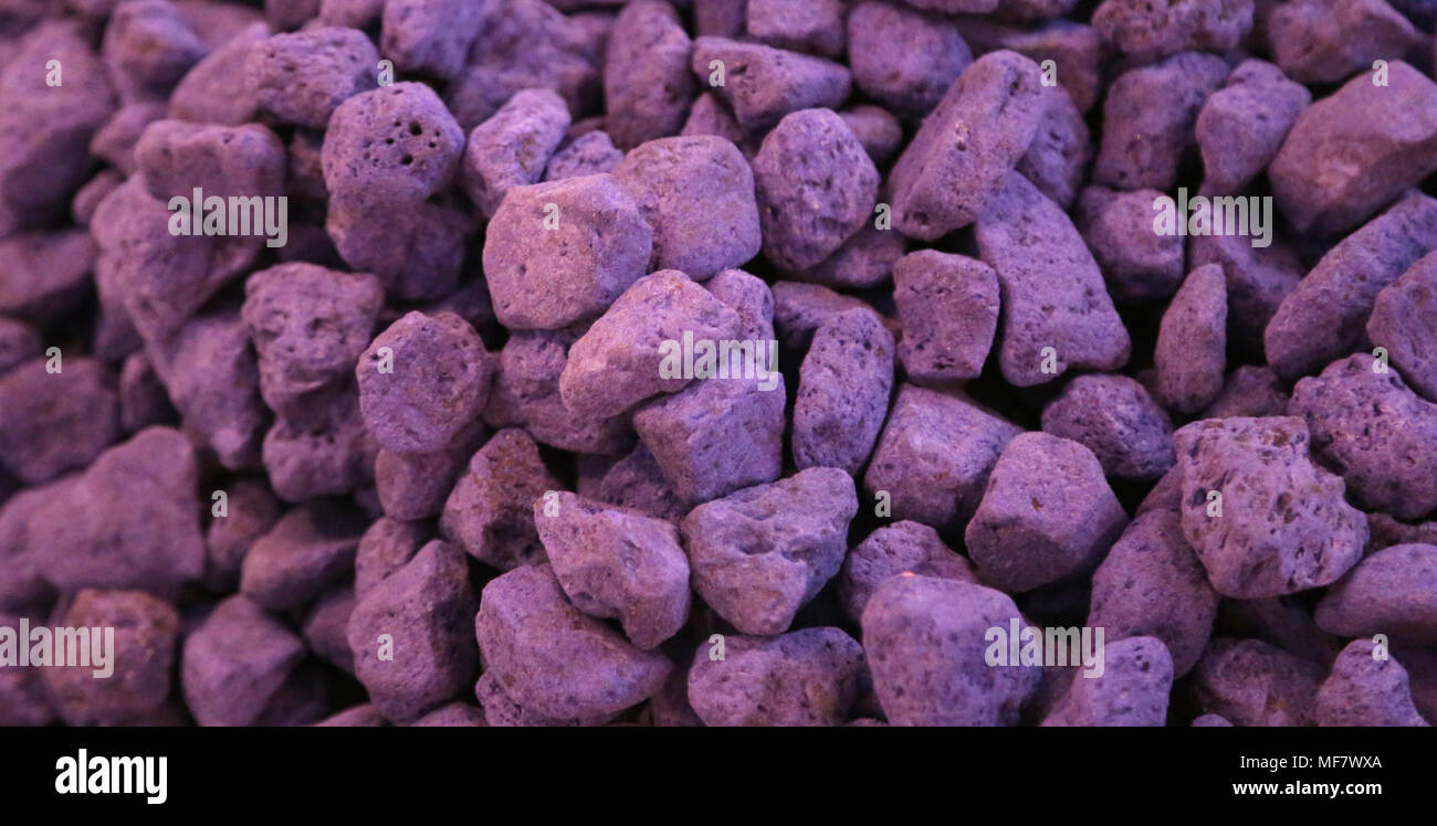 many rock of pumice in purple color Stock Photo - Alamy