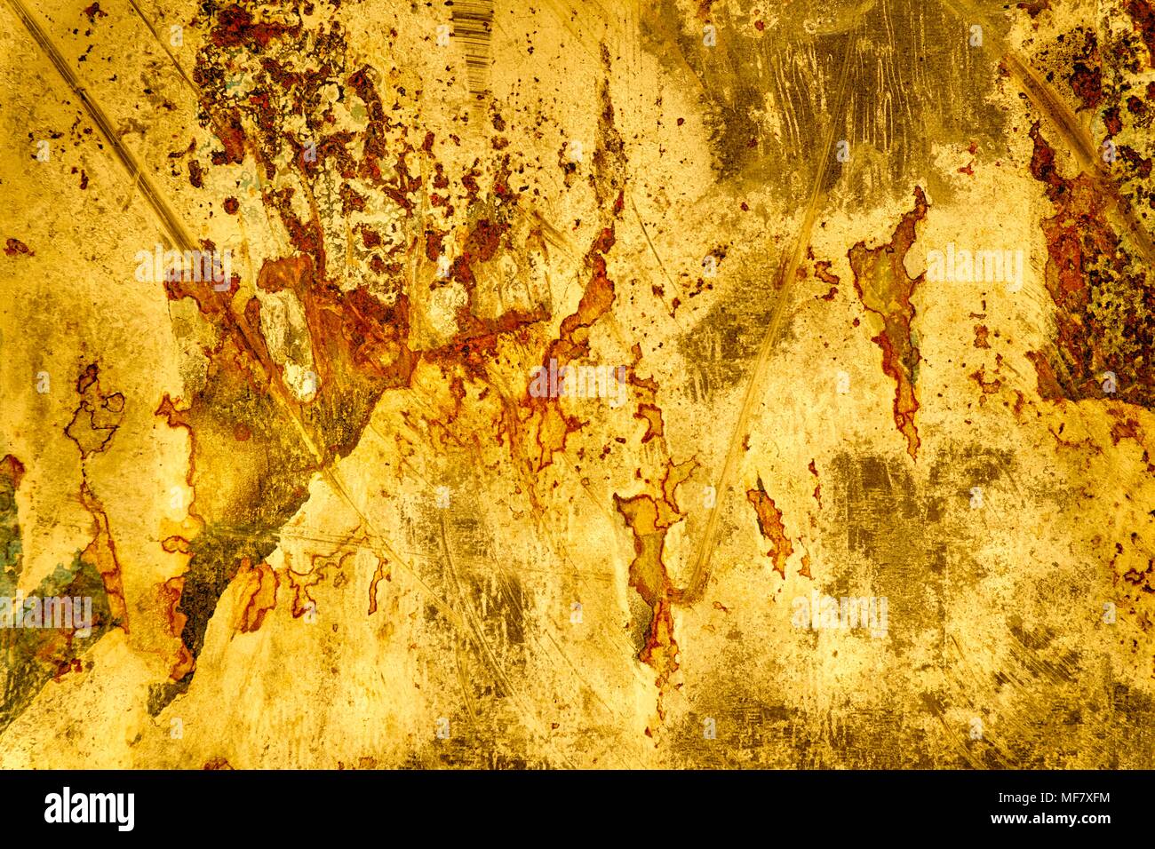 Ultra yellow Tin texture, steel wall surface or metallic aluminium ...