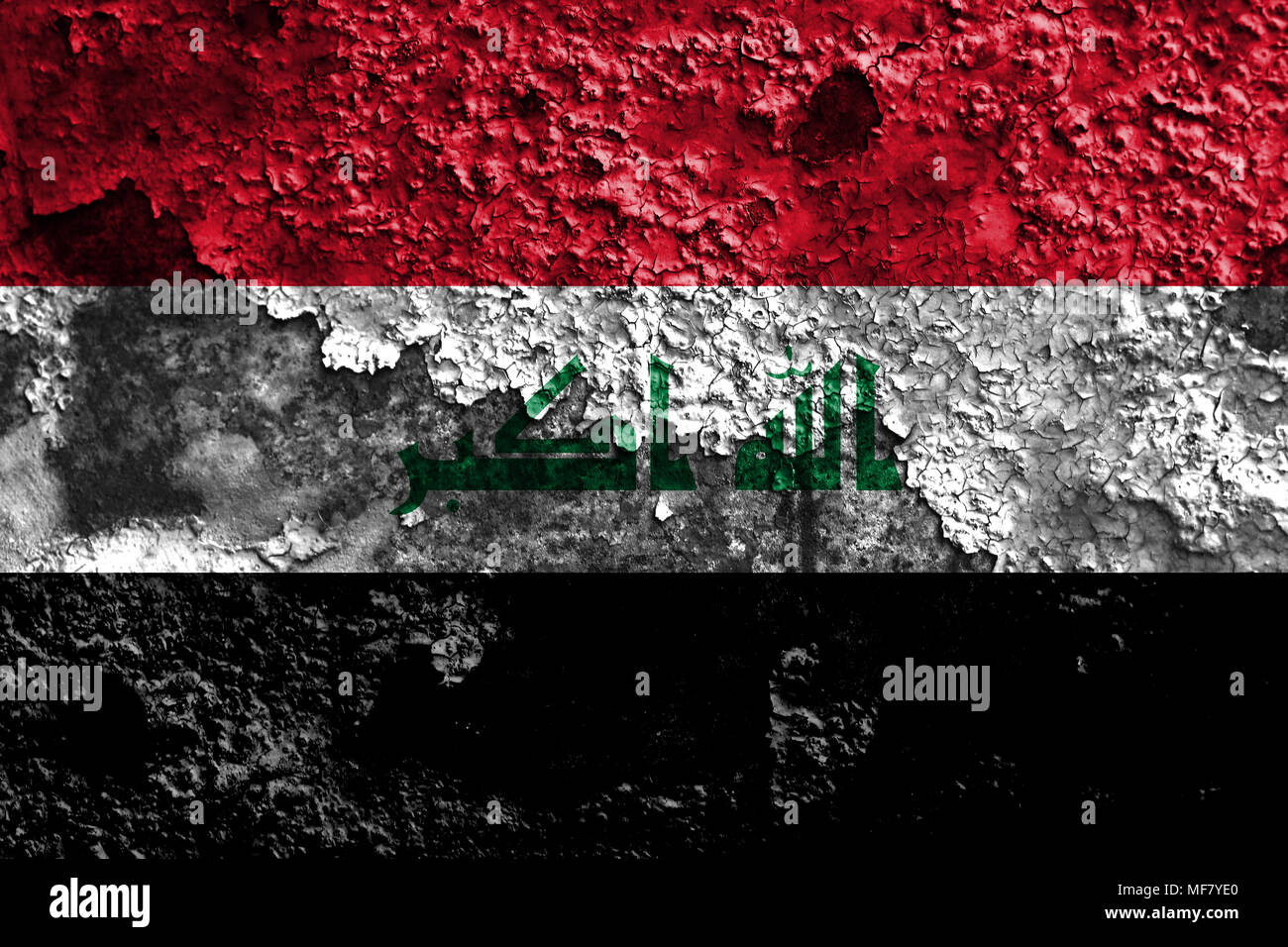 Old Iraq grunge background flag Stock Photo - Alamy