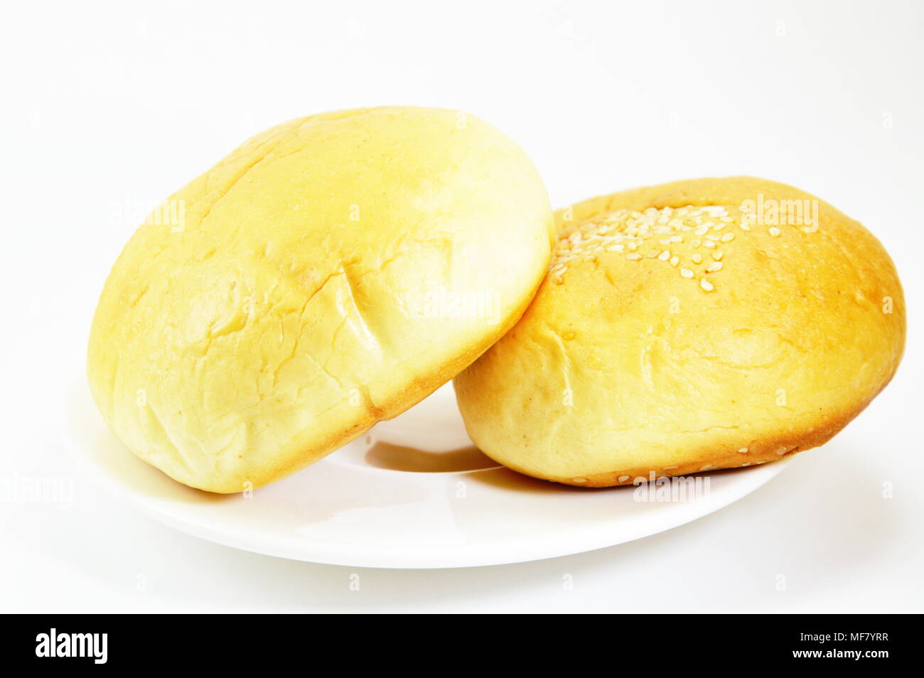 vegetarian bun on dish Stock Photo - Alamy