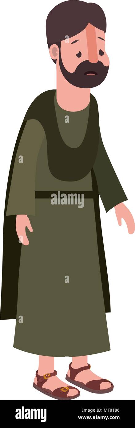 apostle of Jesus character vector illustration design Stock Vector ...