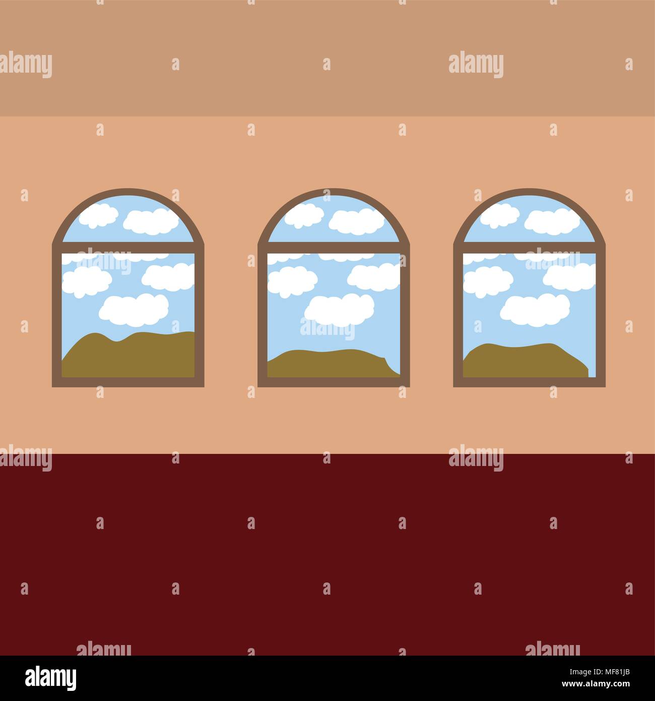 Seen through window home Stock Vector Images - Alamy