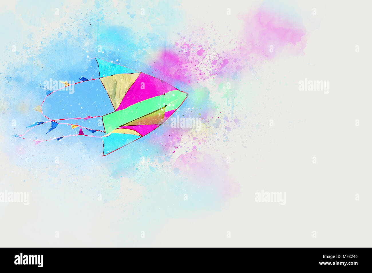 Abstract Kite Painting