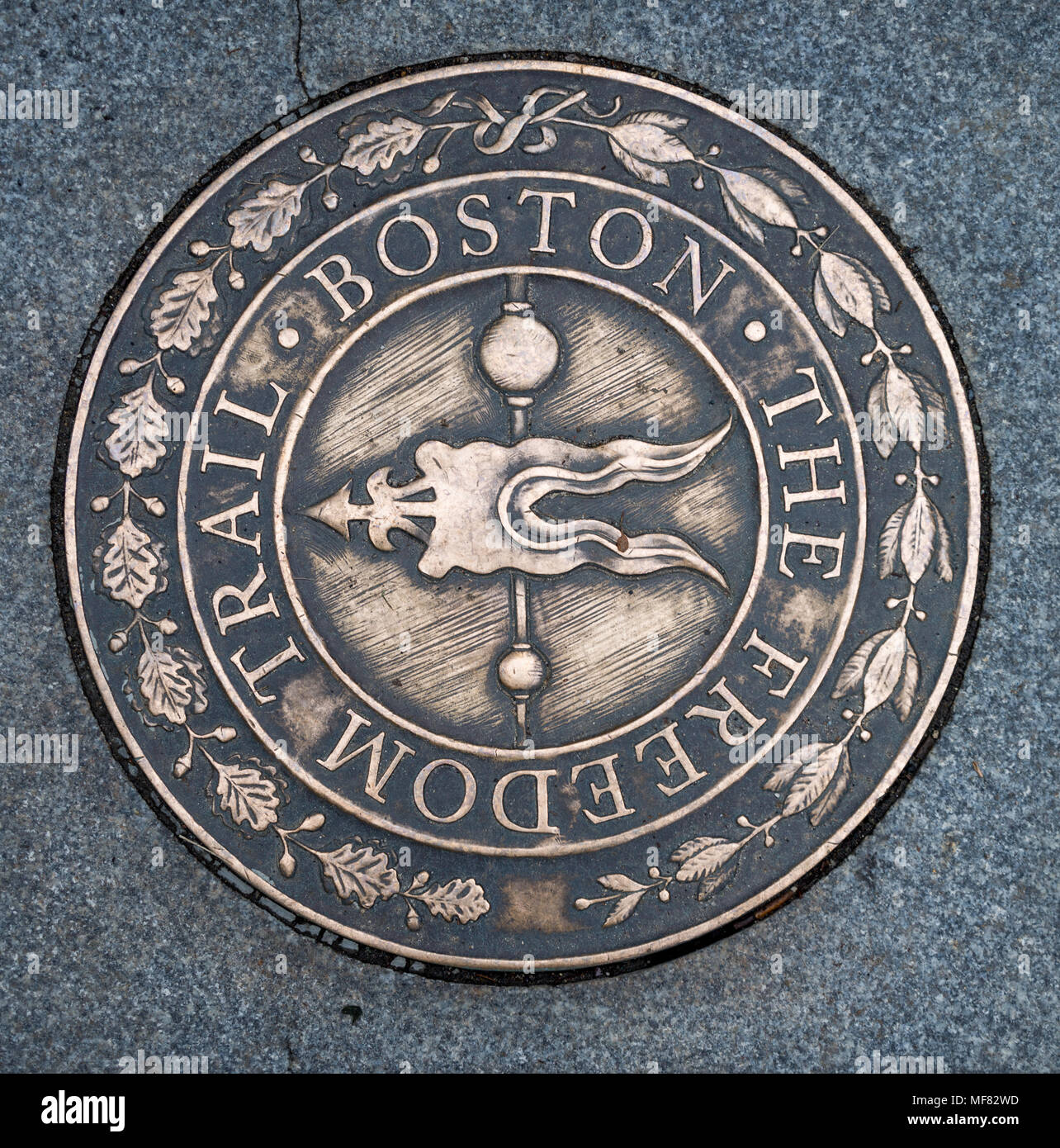 Symbol of The Freedom Trail in Boston, USA Stock Photo - Alamy