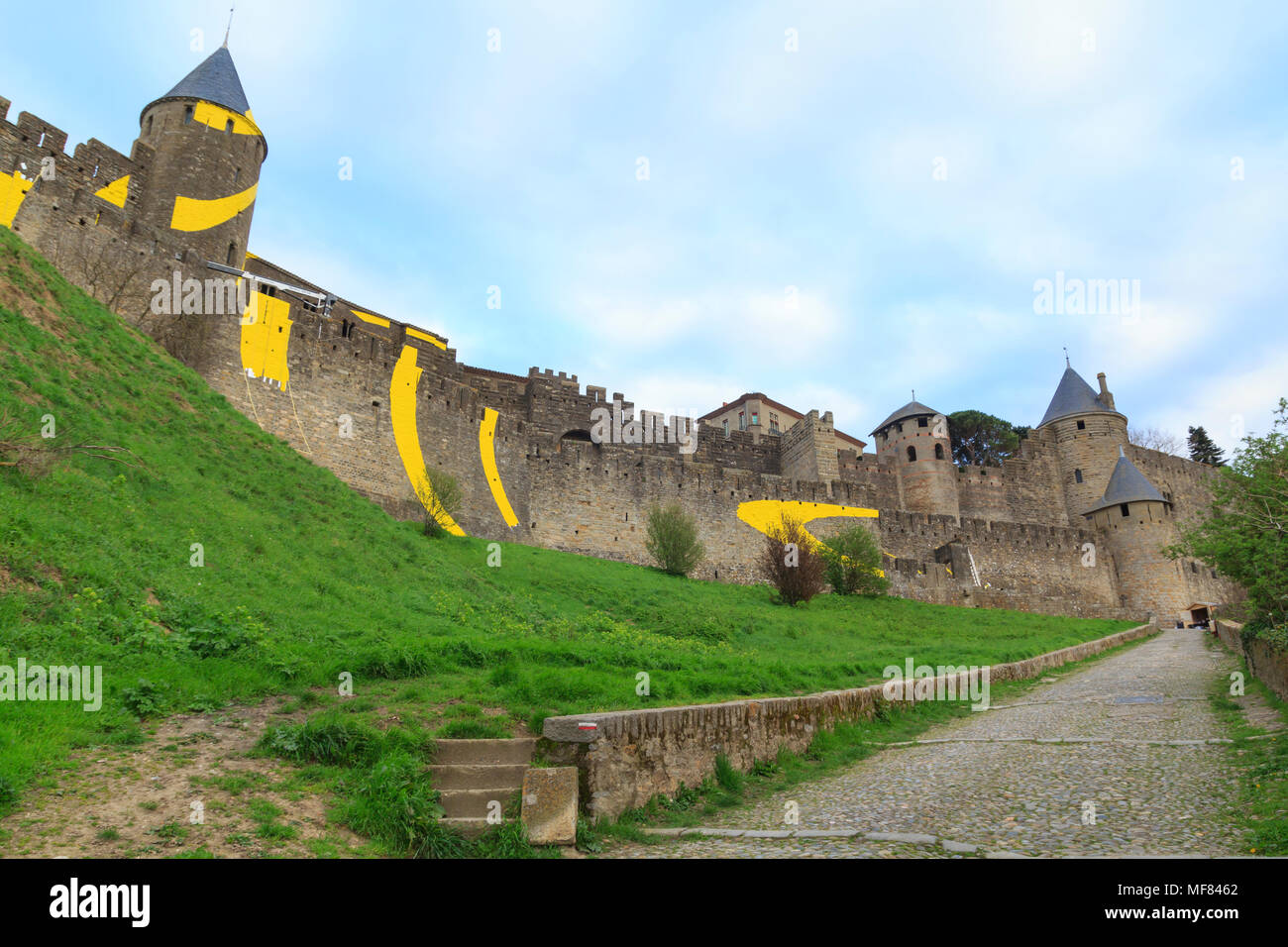 Medieval castle in the Citadel of Carcassonne Stock Photo - Alamy