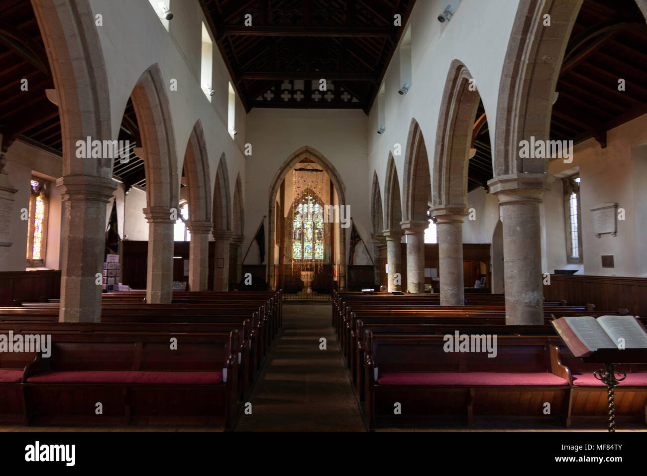 All Saints Church Ripley interior,North Yorkshire,England,UK Stock ...