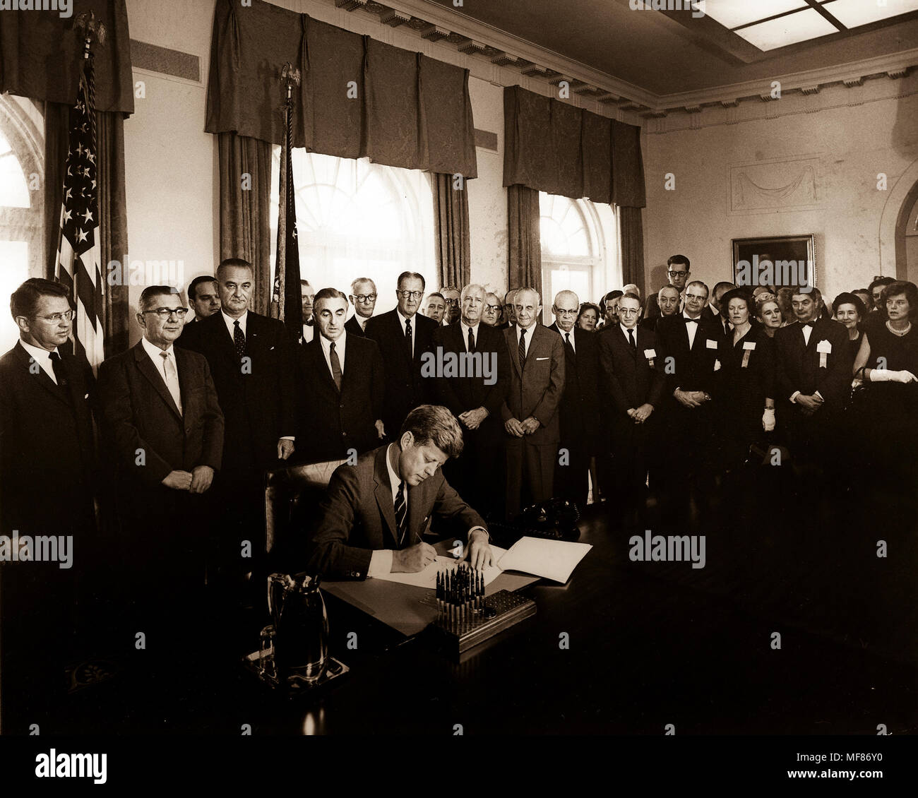 Animated President Signing Bill