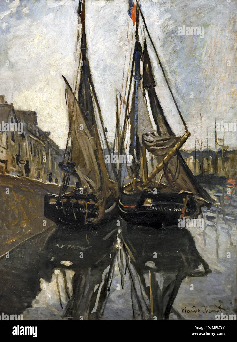 Boats by,Claude Monet, 1840 – 1926, France, French Stock Photo - Alamy