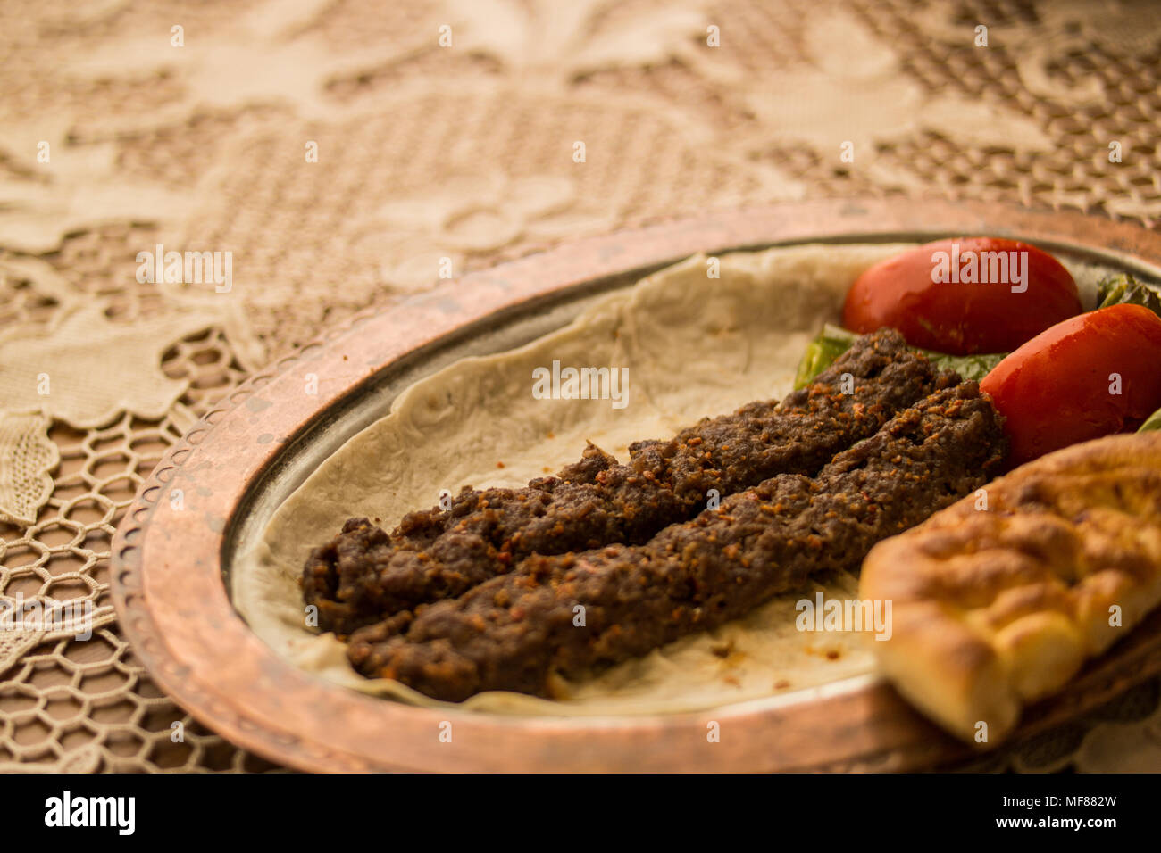 Turkish meat food Adana Kebab / kebap Stock Photo - Alamy
