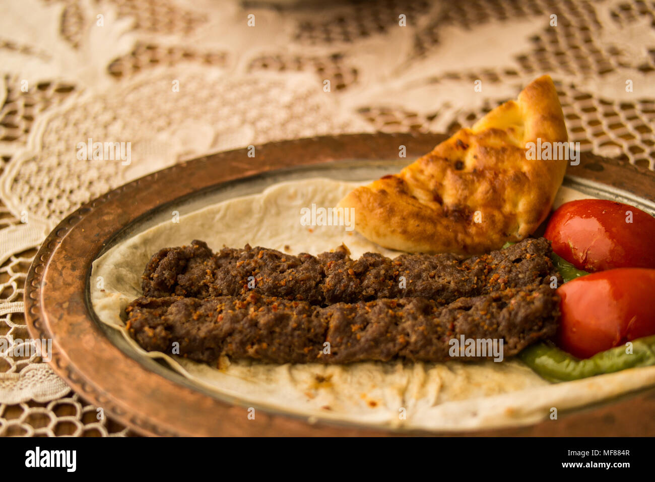 Turkish meat food Adana Kebab / kebap Stock Photo - Alamy