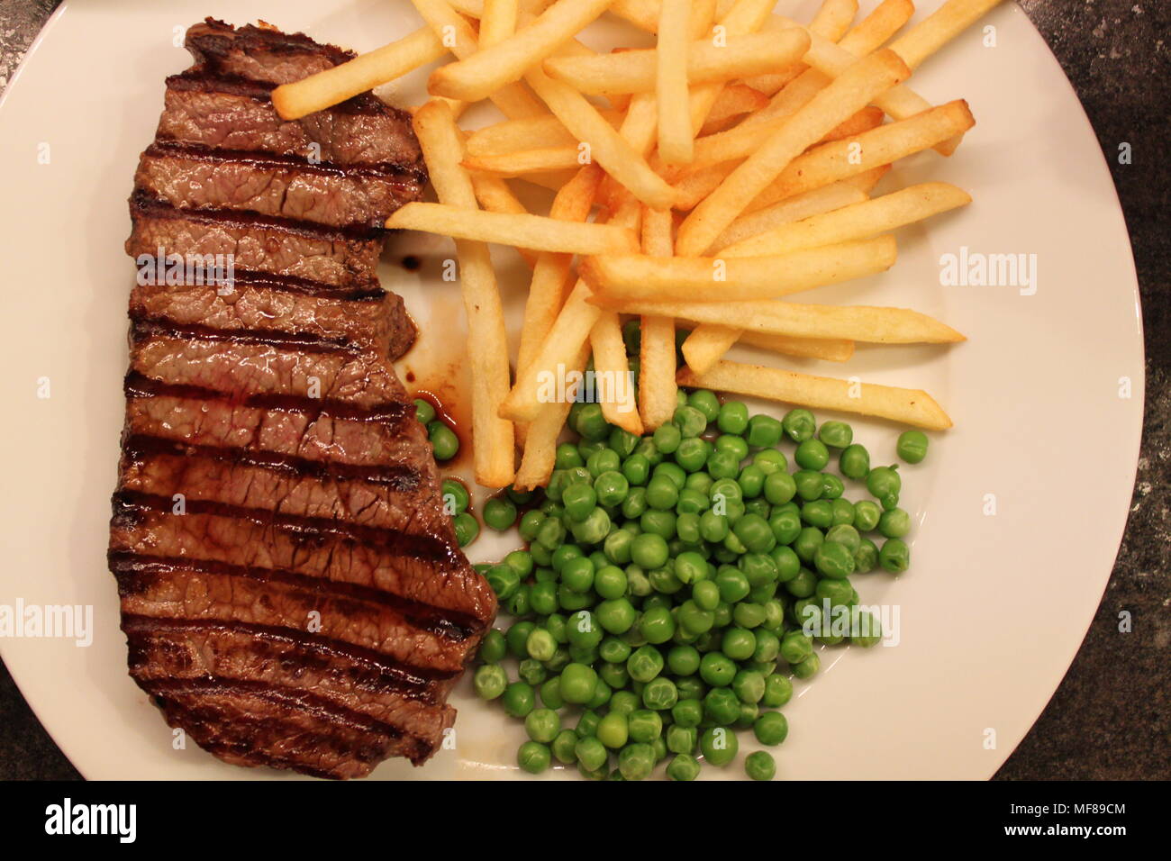 Rump steak and chips hi-res stock photography and images - Alamy
