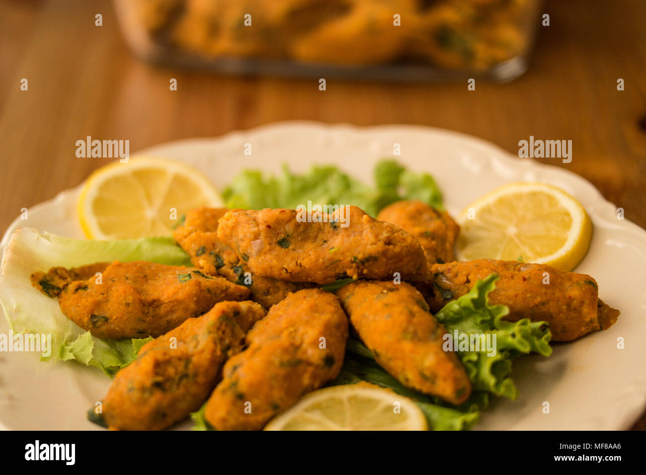 Turkish Food Mercimek Koftesi made Bulgur and Lentil Paste. Traditional ...
