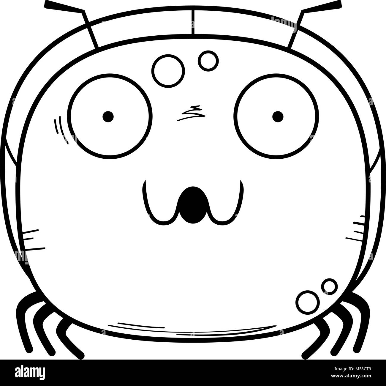 A cartoon illustration of a ant looking surprised Stock Vector Image ...
