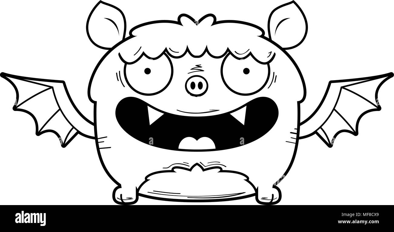 A cartoon illustration of a bat smiling Stock Vector Image & Art - Alamy