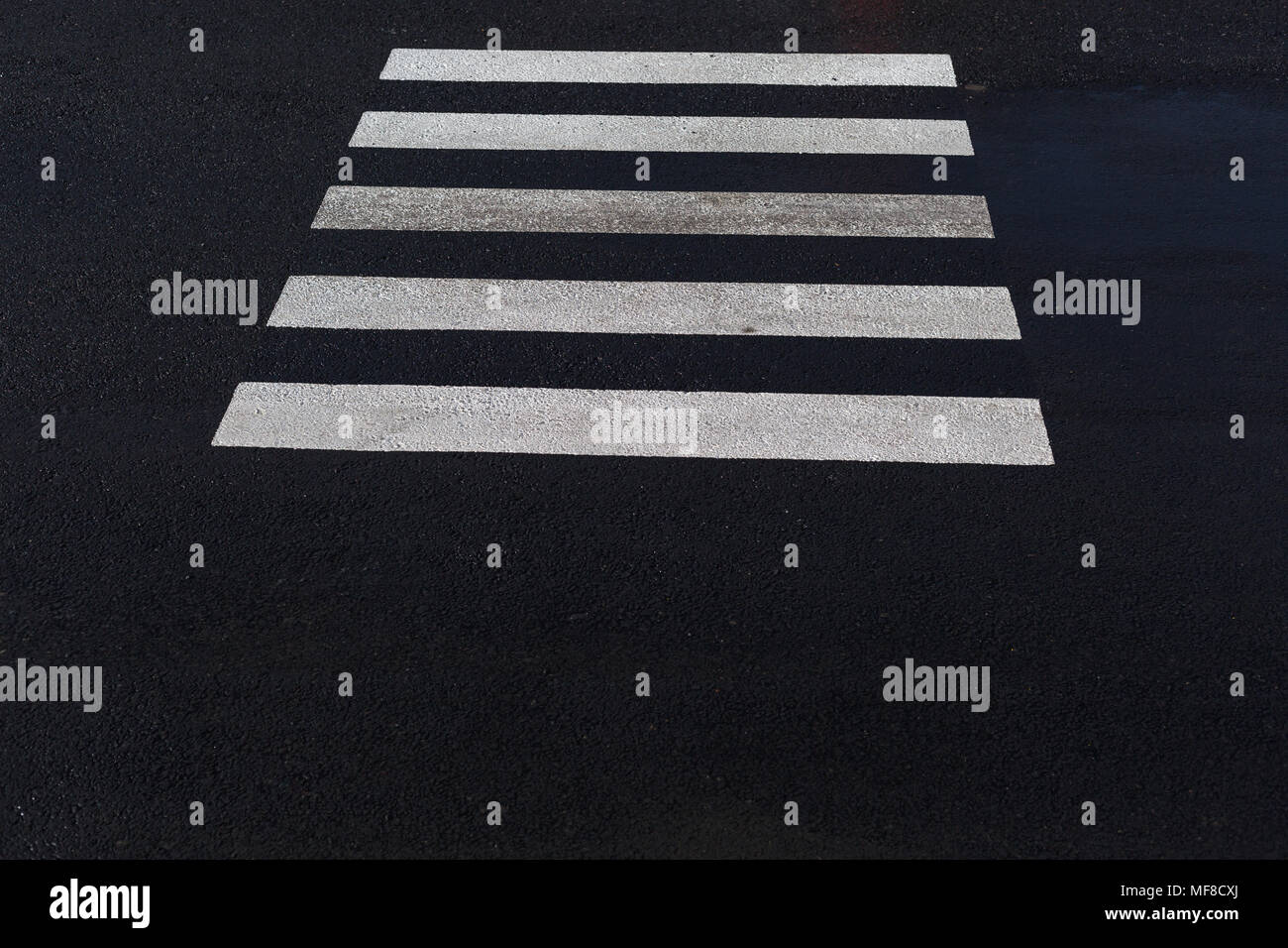 Pedestrian zebra crossing traffic sign. Road sign of zebra crosswalk on ...