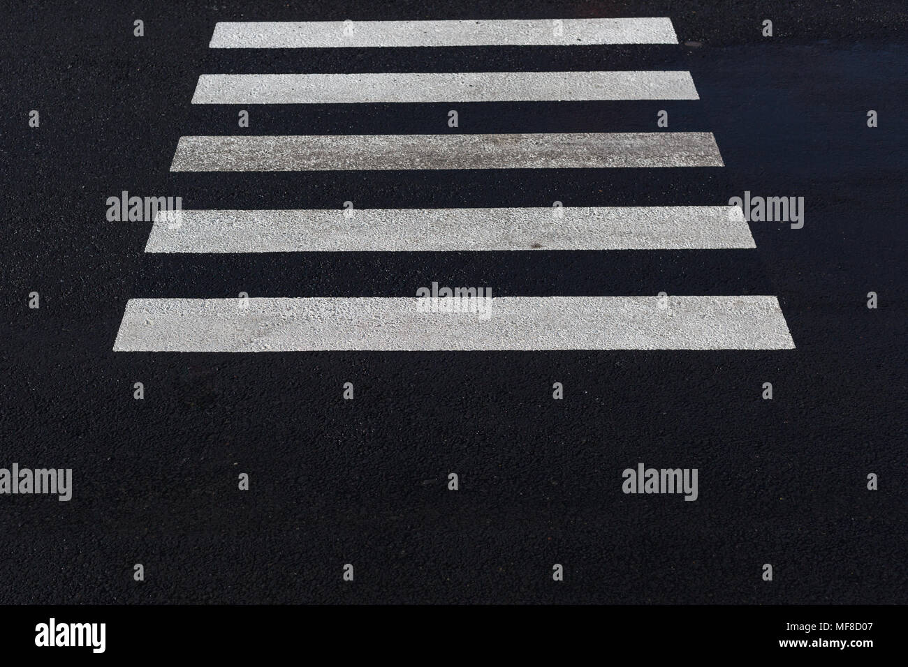 Pedestrian zebra crossing traffic sign. Road sign of zebra crosswalk on ...