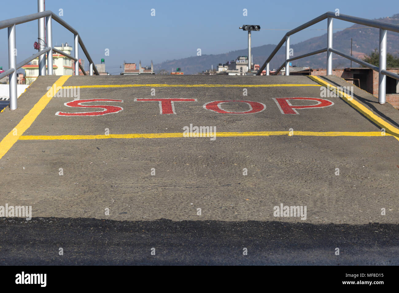 Traffic Signs at Vehicle driving center in Kathmandu Nepal Stock Photo ...