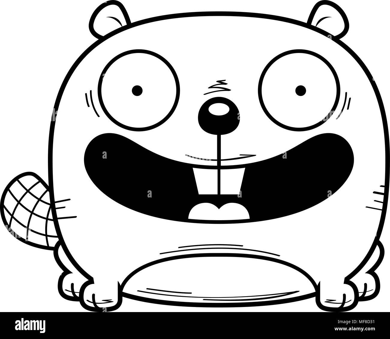 A cartoon illustration of a beaver smiling Stock Vector Image & Art - Alamy