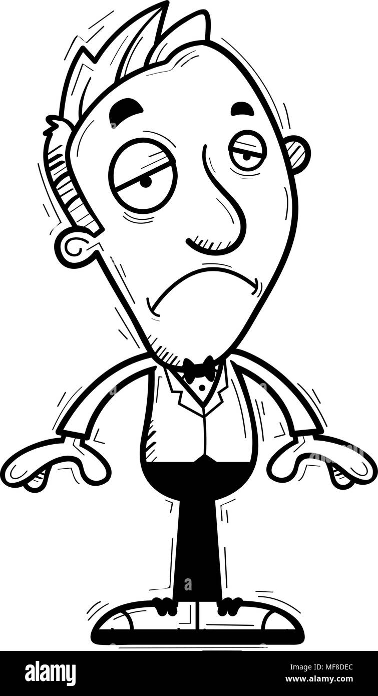 A cartoon illustration of a groom looking sad Stock Vector Image & Art ...