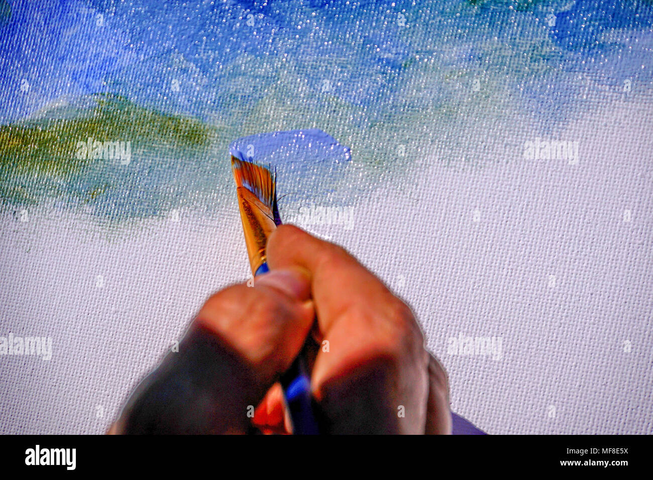 Close up artist equipment painting hi-res stock photography and images ...