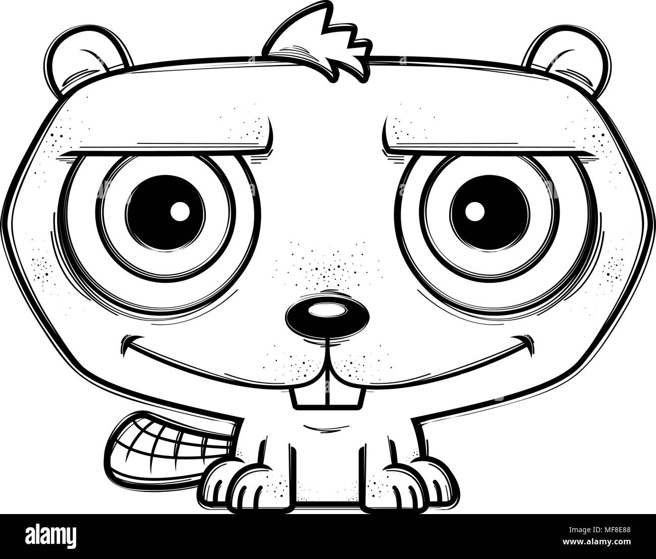 A cartoon illustration of a beaver smiling Stock Vector Image & Art - Alamy