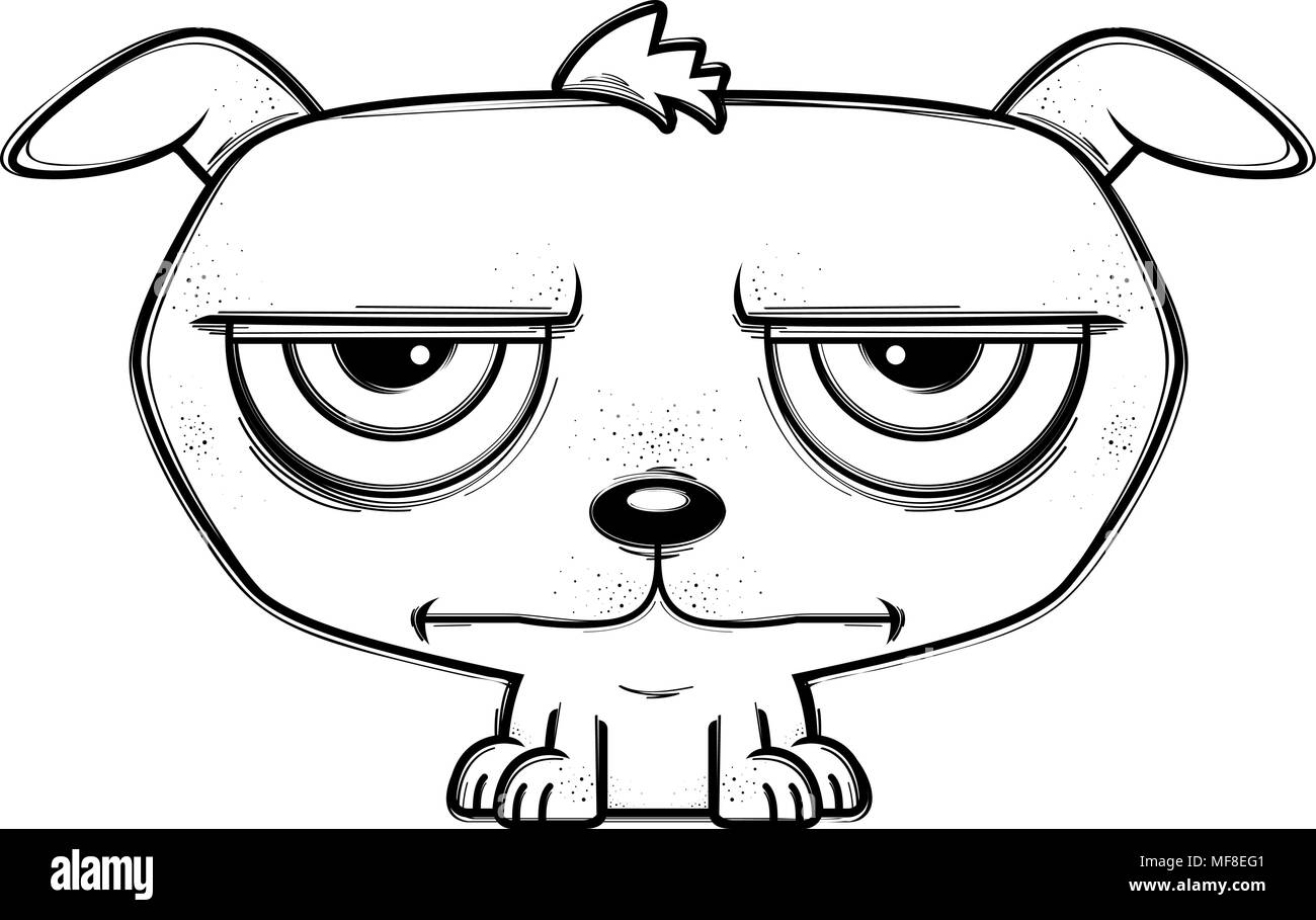 Cartoon bored dog hi-res stock photography and images - Alamy