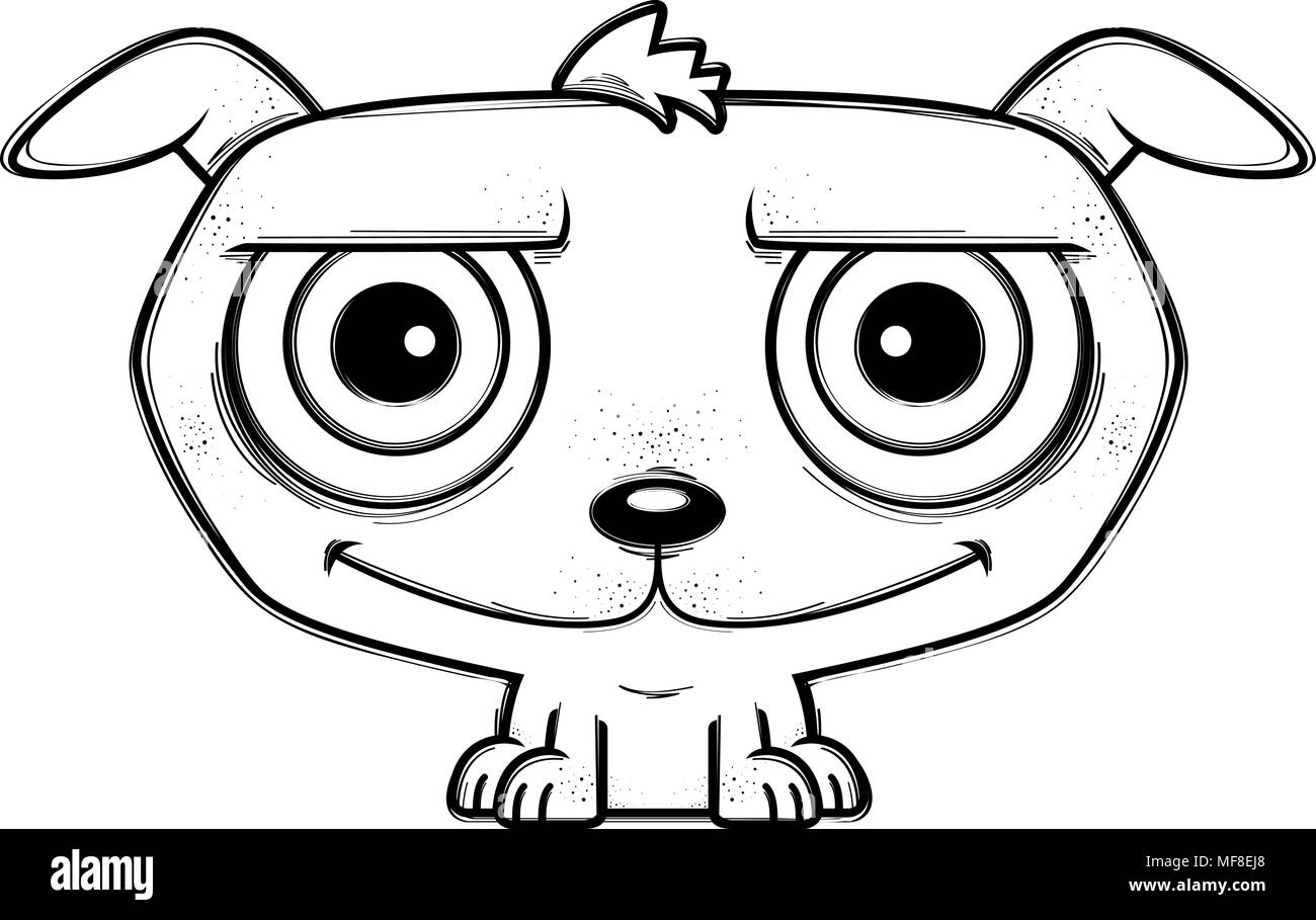 A cartoon illustration of a dog smiling Stock Vector Image & Art - Alamy