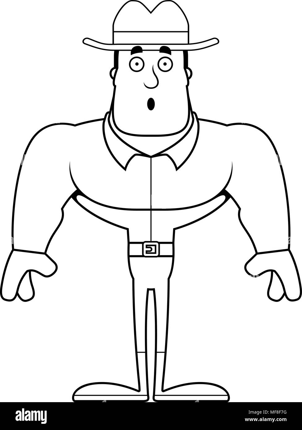 A cartoon cowboy looking surprised Stock Vector Image & Art - Alamy