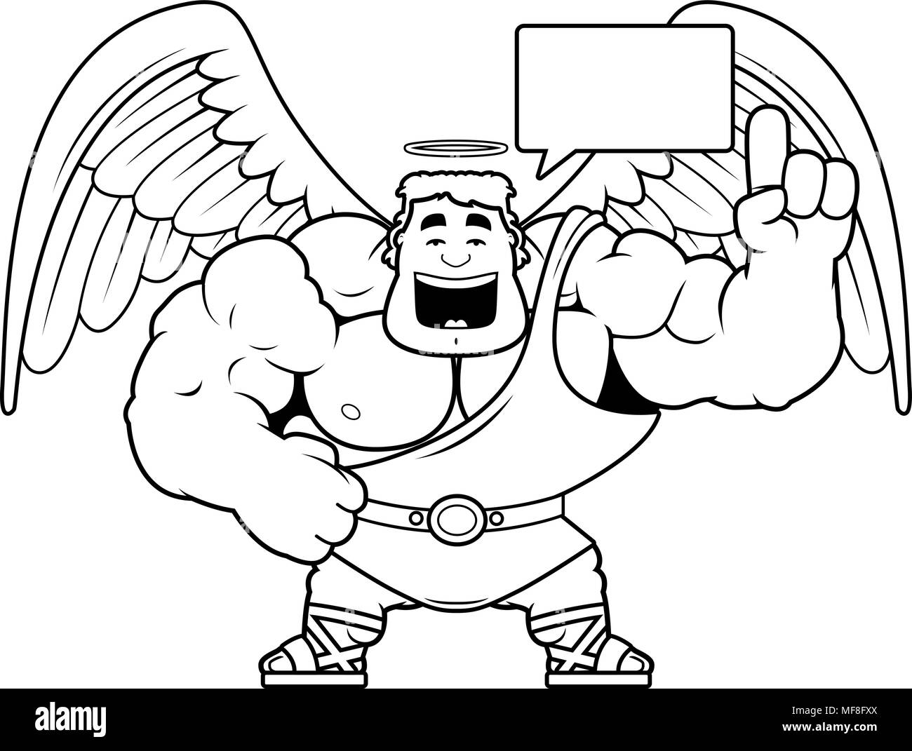 A cartoon illustration of an angel talking Stock Vector Image & Art - Alamy