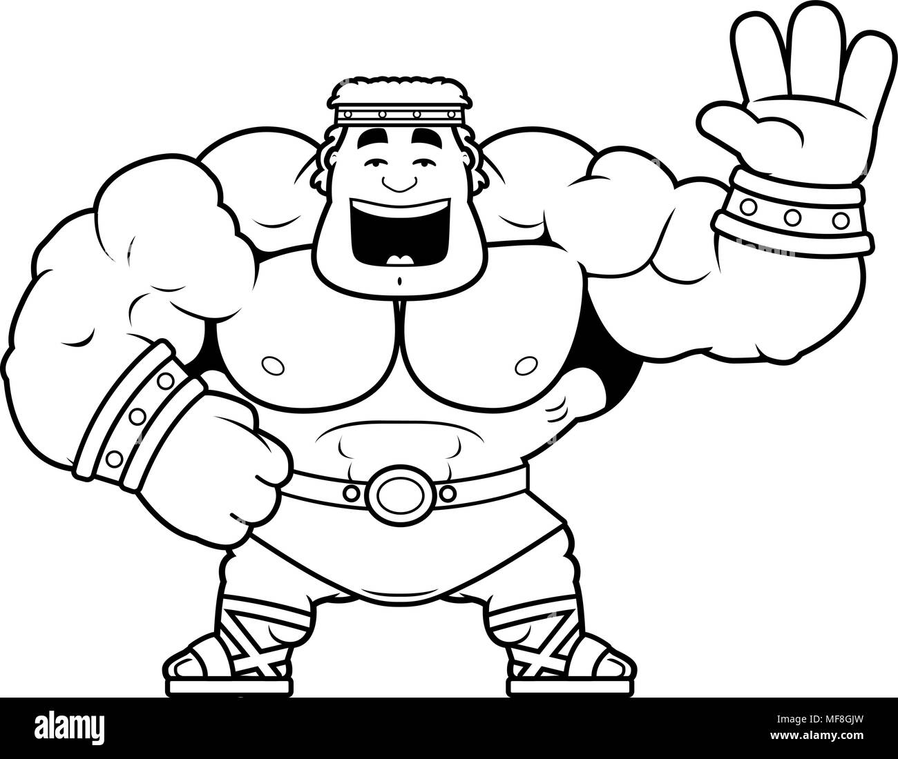 A cartoon illustration of Hercules waving Stock Vector Image & Art - Alamy