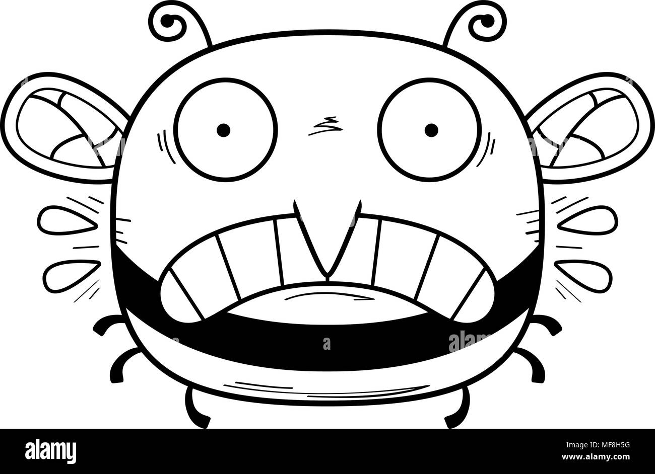 Cartoon frightened bee hi-res stock photography and images - Alamy