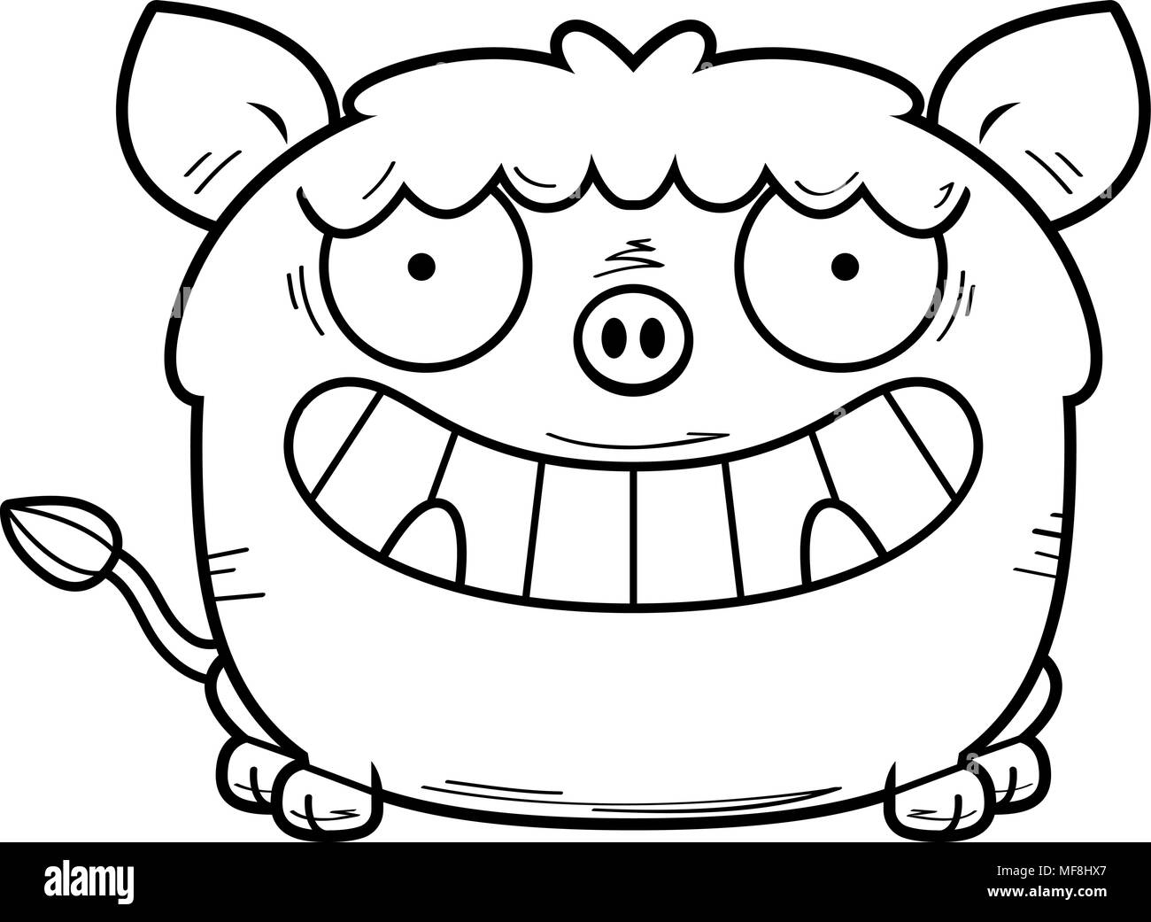 A cartoon illustration of a boar looking happy Stock Vector Image & Art ...